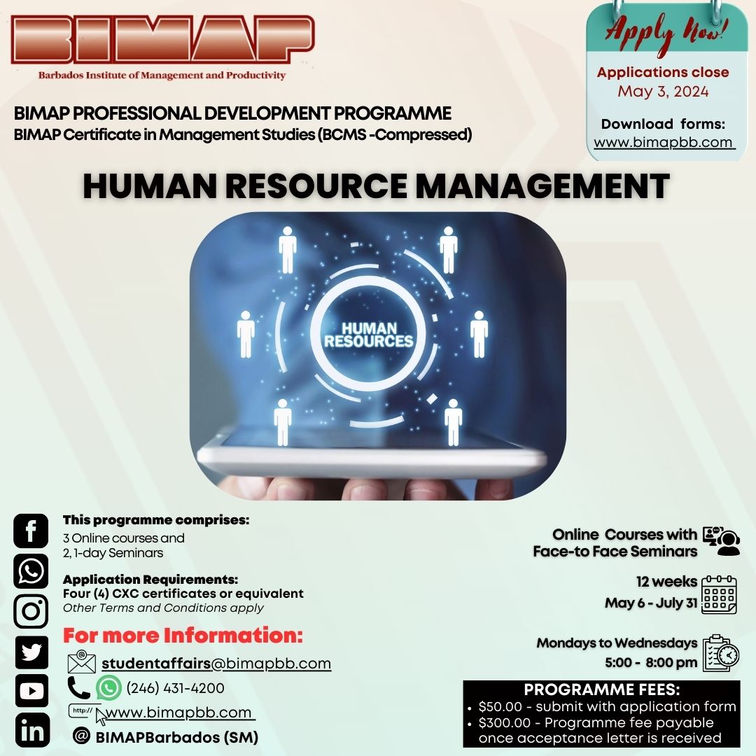 BIMAP: BIMAP Certificate in Management Studies (Compressed) Programme - Human Resource ...